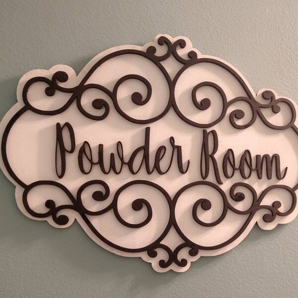 Powder Room Signs - Etsy