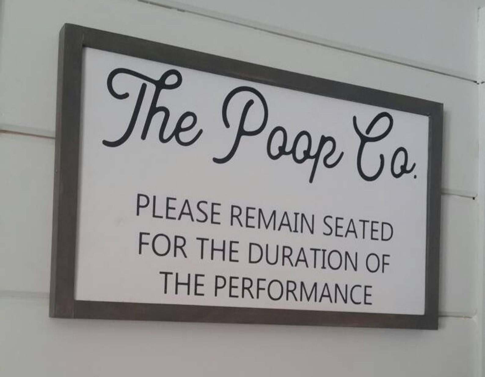 The Poop Co Signplease Remain Seated for the Duration of the - Etsy