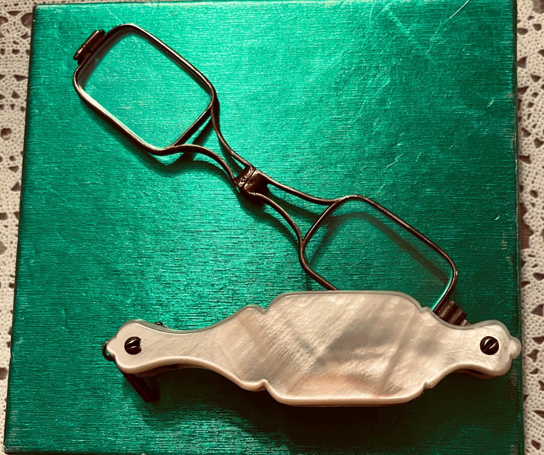 1930's GENUINE Mother of Pearl Lorgnette Reading Glasses - Etsy