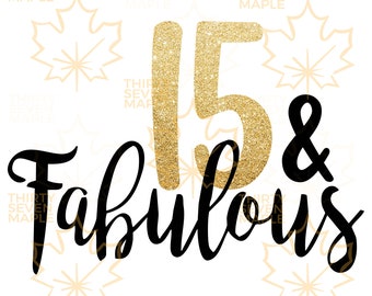 Svg 15 Birthday - Etsy