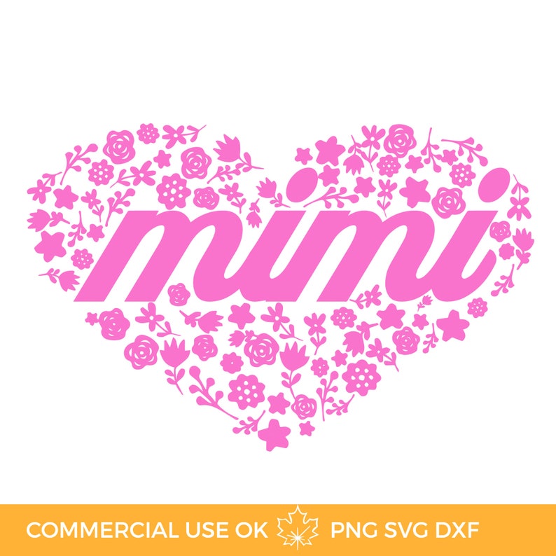 Mimi Heart Svg Mimi Dxf Blessed Mimi SVG Mimi SVG Dxf Png - Etsy Israel