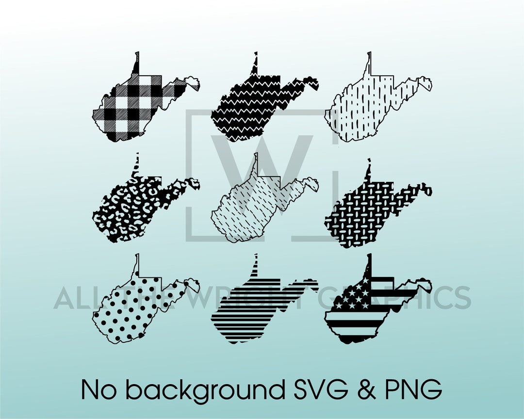 West Virginia Pattern Graphic Pack - SVG & PNG - Etsy