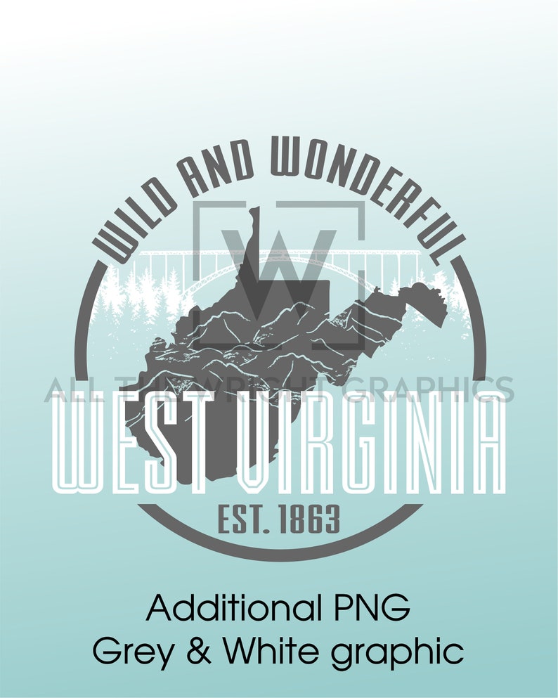 Wild & Wonderful West Virginia Graphic 8x10 Printable JPG - Etsy