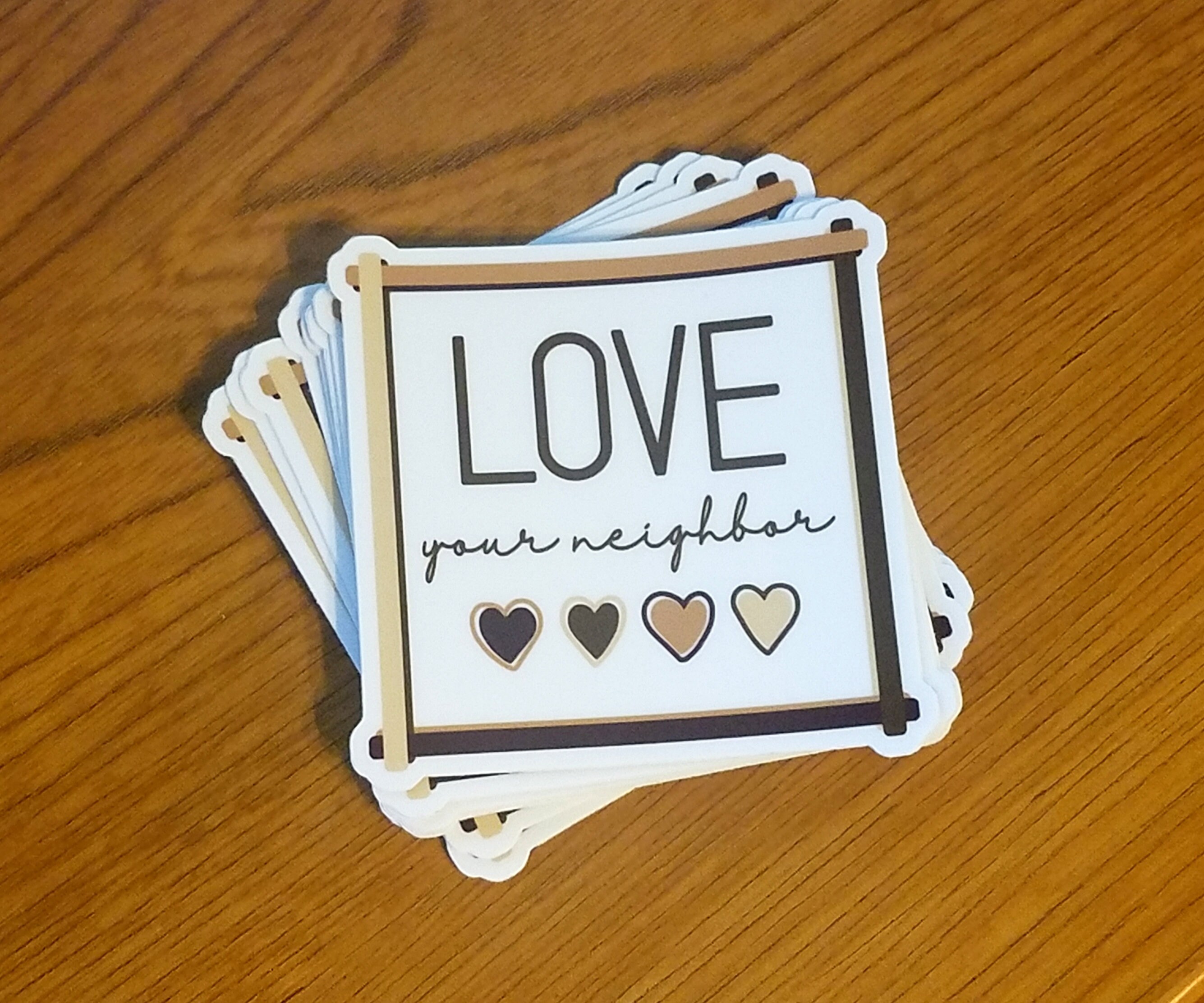 Love Your Neighbor Sticker - Etsy