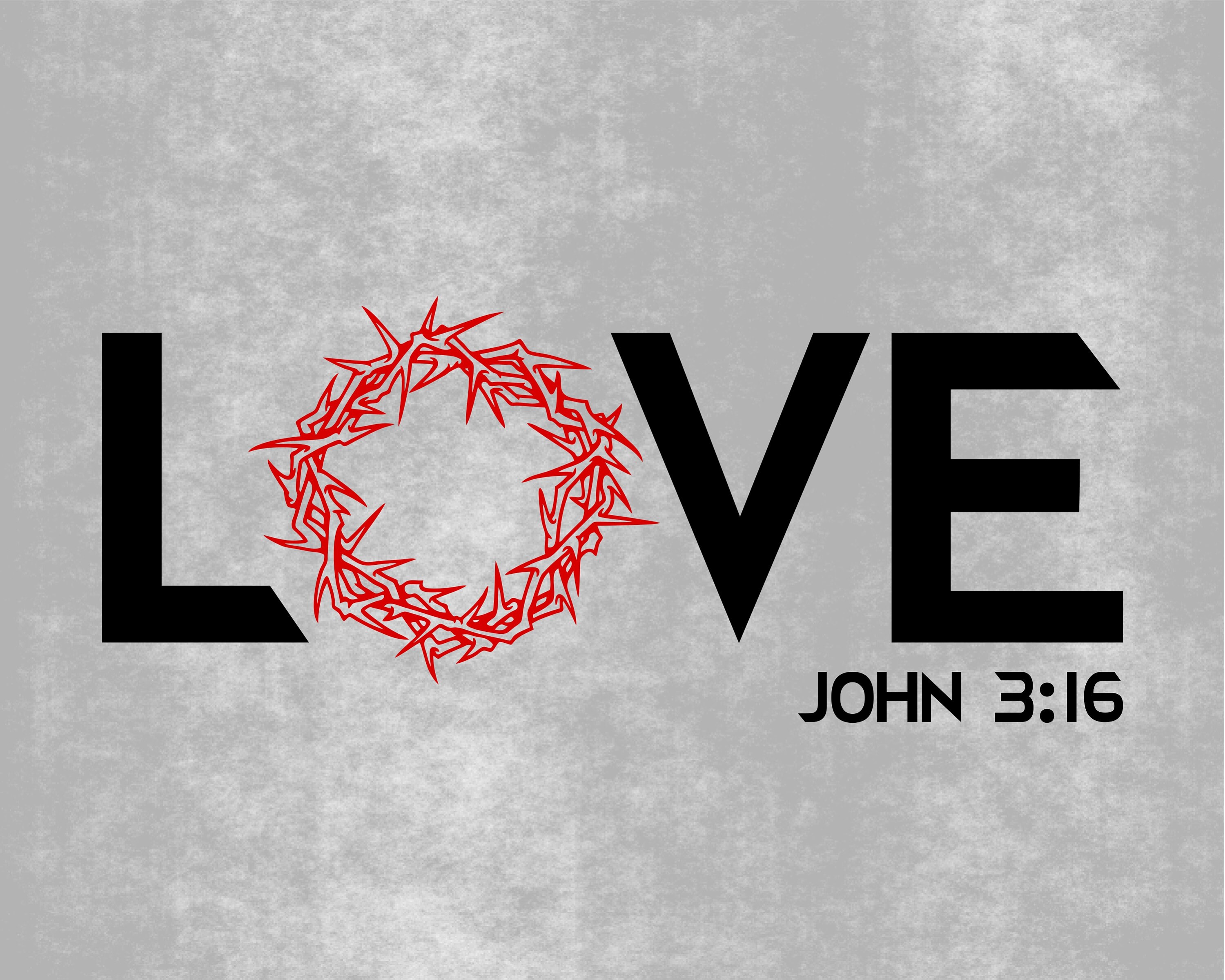 Love John 3:16 Print 8x10 Printable Art Instant Download | Etsy