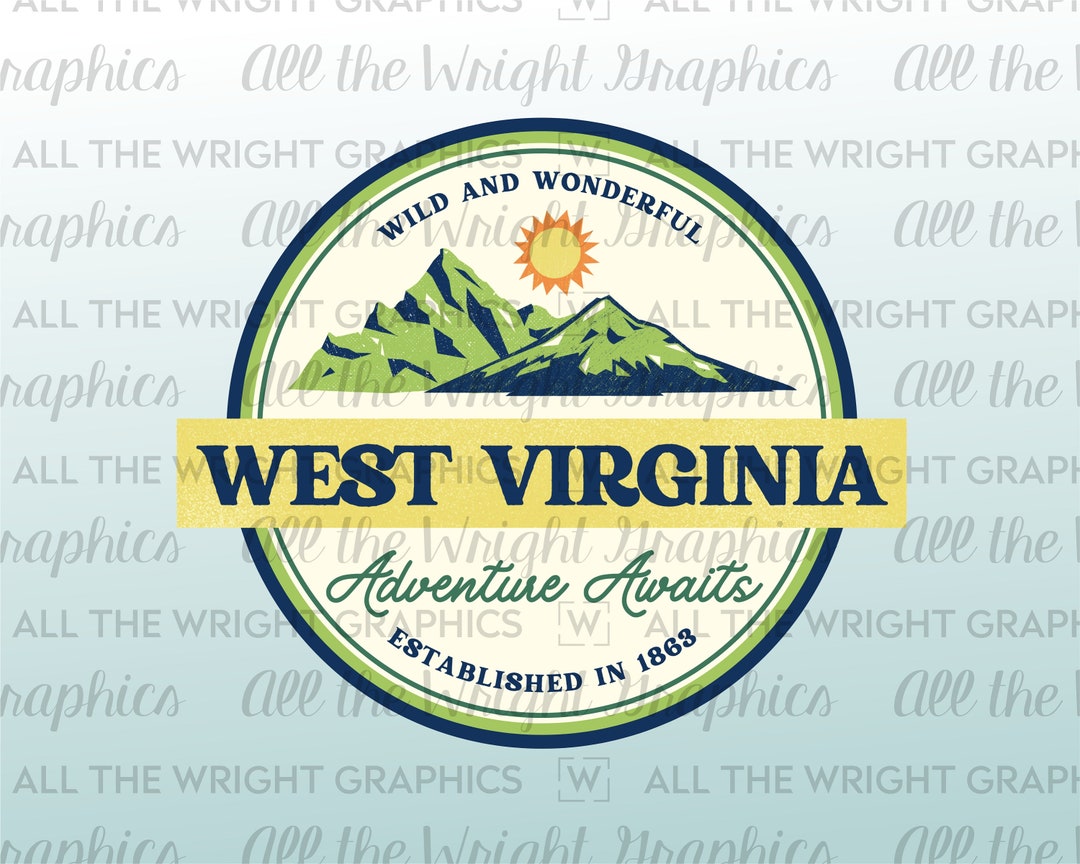 WV Adventure Awaits Graphic - Png for Sublimation, Jpg Printable - Etsy
