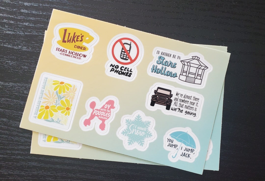 Stars Hollow Sticker Sheet - Etsy