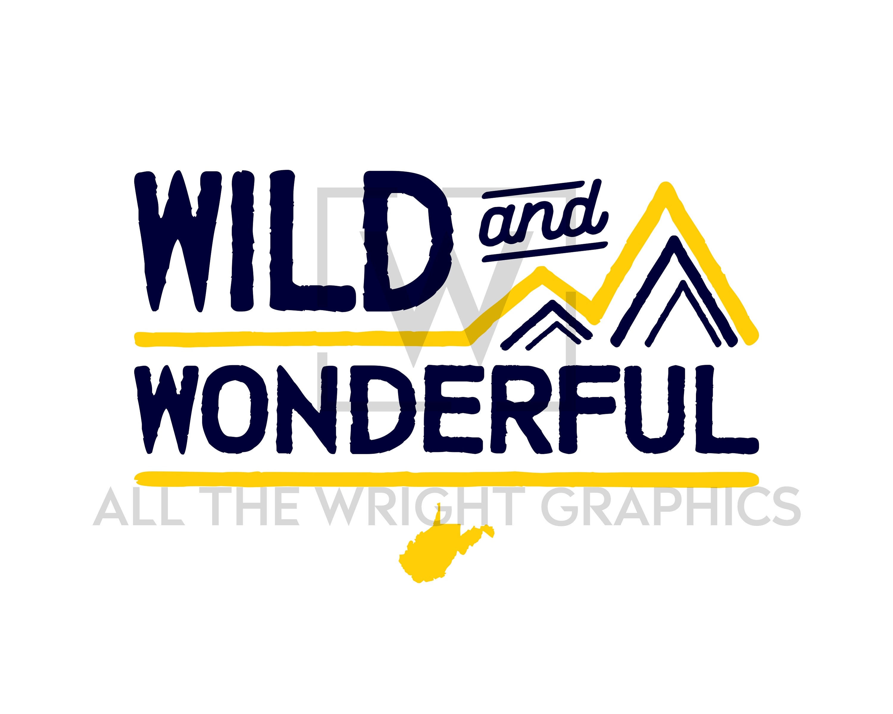 Wild and Wonderful West Virginia Graphic 8x10 Printable JPG | Etsy