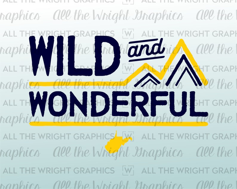 Wild and Wonderful West Virginia Graphic Png for - Etsy