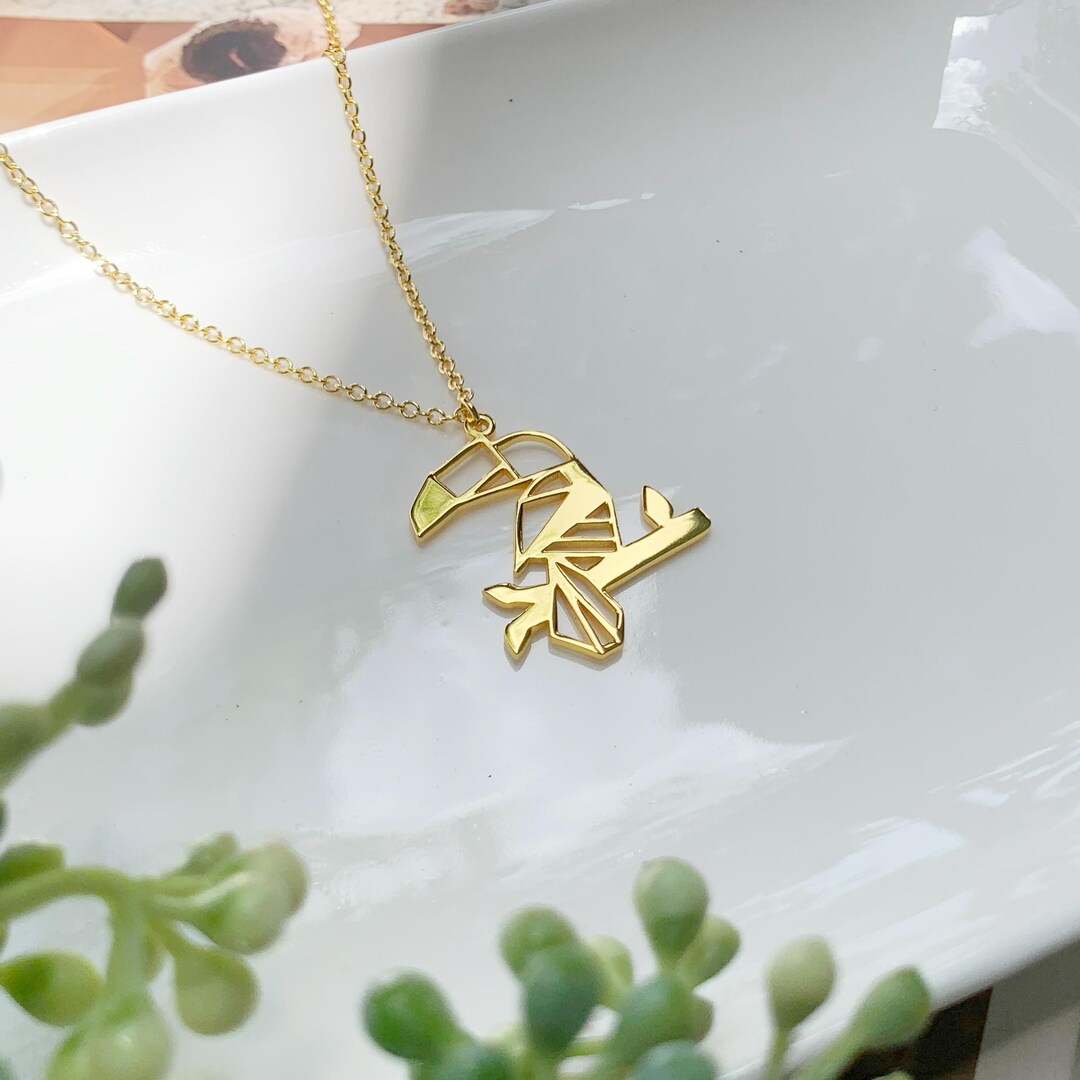 Toucan Bird Necklace, Nature Inspire Jewelry, Tropical Lovers Gift ...