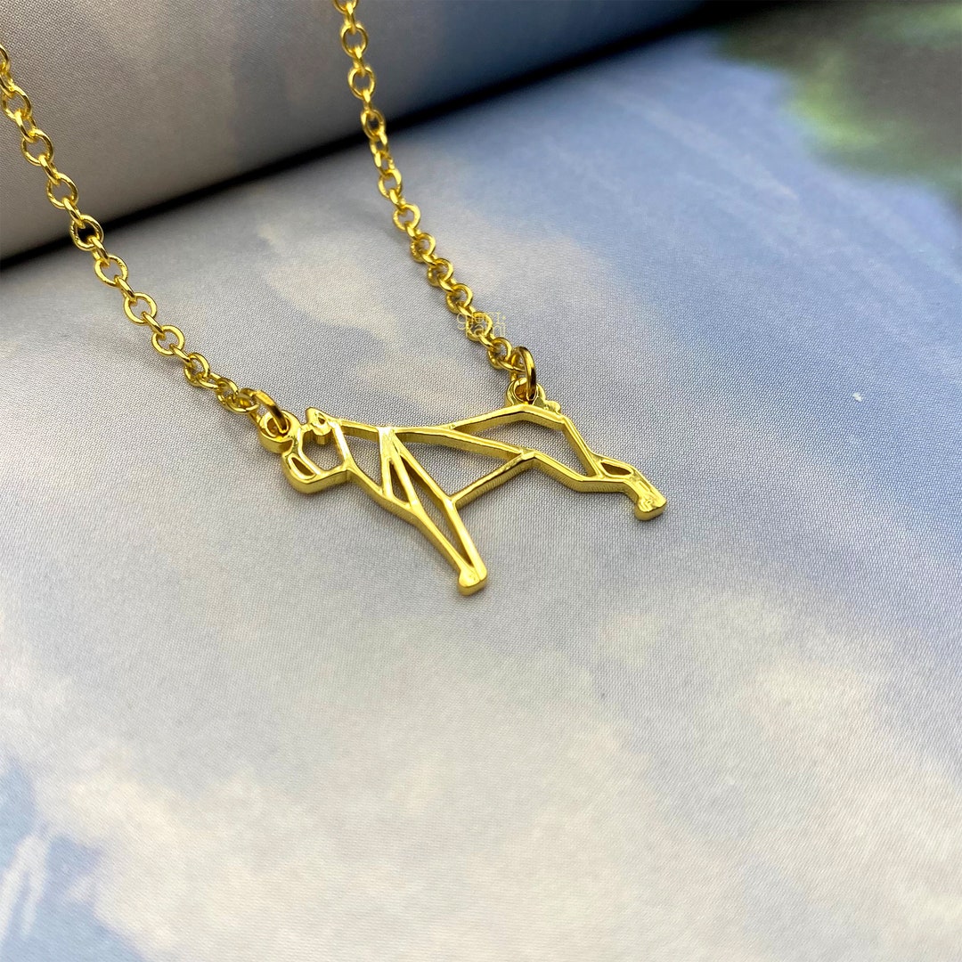 Boxer Necklace, Origami Dog Jewelry, Dog Mom Gift, Pet Memorial Gift - Etsy