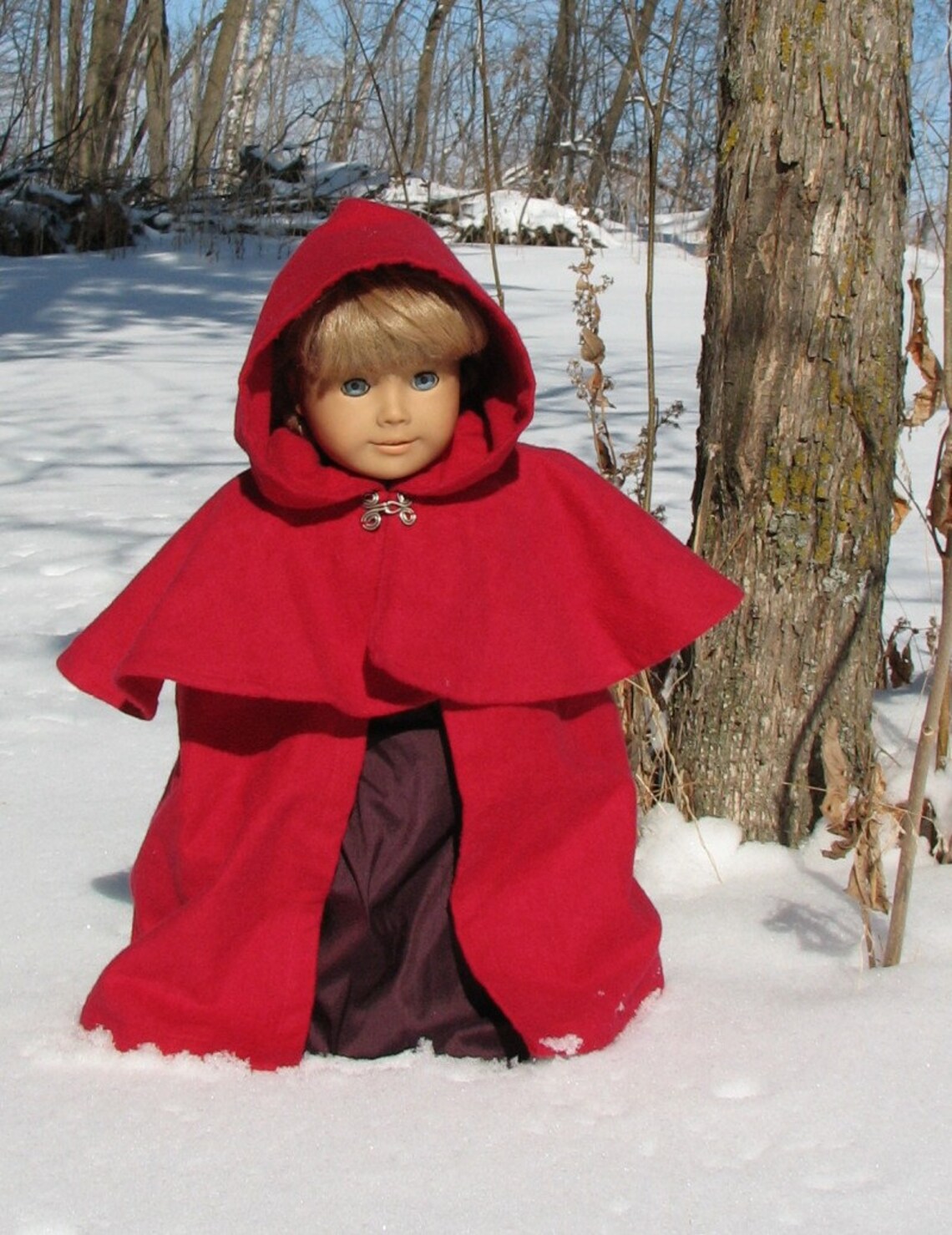Hooded Cloak 18 in Doll PDF Epattern DOWNLOAD - Etsy