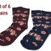 Set of 6 GROOMSMEN Proposal Socks,floral Socks Men,personalized Gift ...