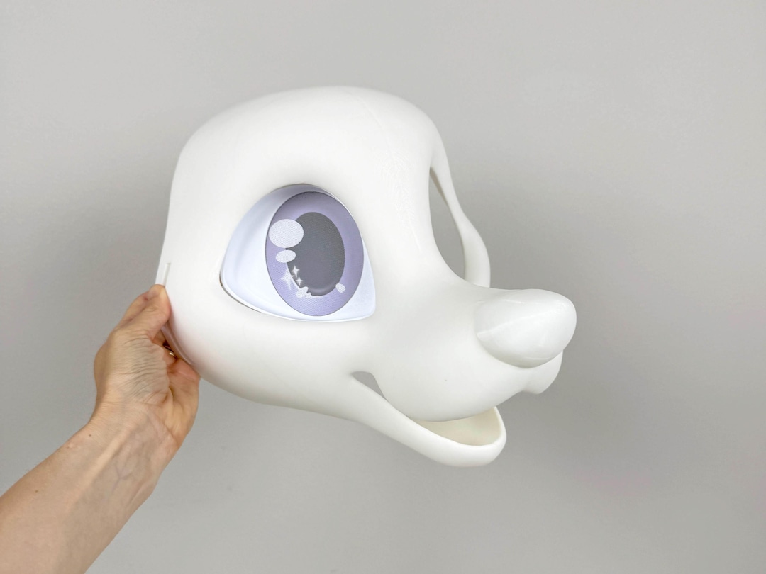 Fursuit Head Base - Toony Canine V2 Extra Durable 3D Printed Headbase ...