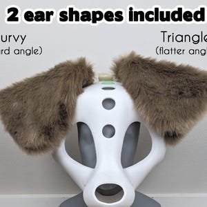 Fursuit Ear Pattern - Floppy Dog Canine 3 Flop Styles PDF - Etsy