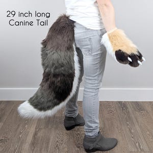 Fursuit Sewing Pattern - Tail Canine Large 29 Inch With Tutorial ...