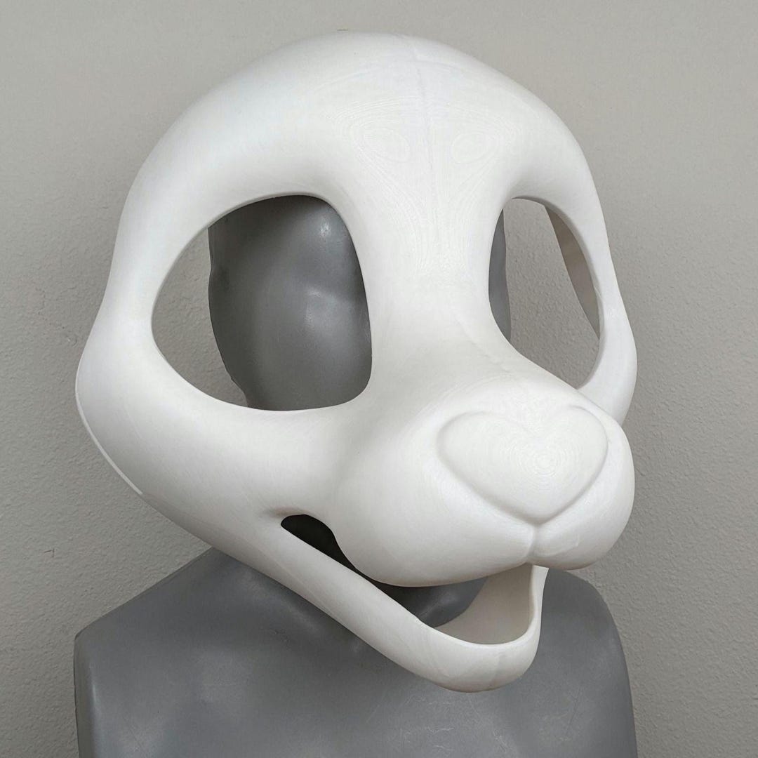 Fursuit Head Base Sweet Tiger Large Big Cat Feline 3d Print PLA Furry ...