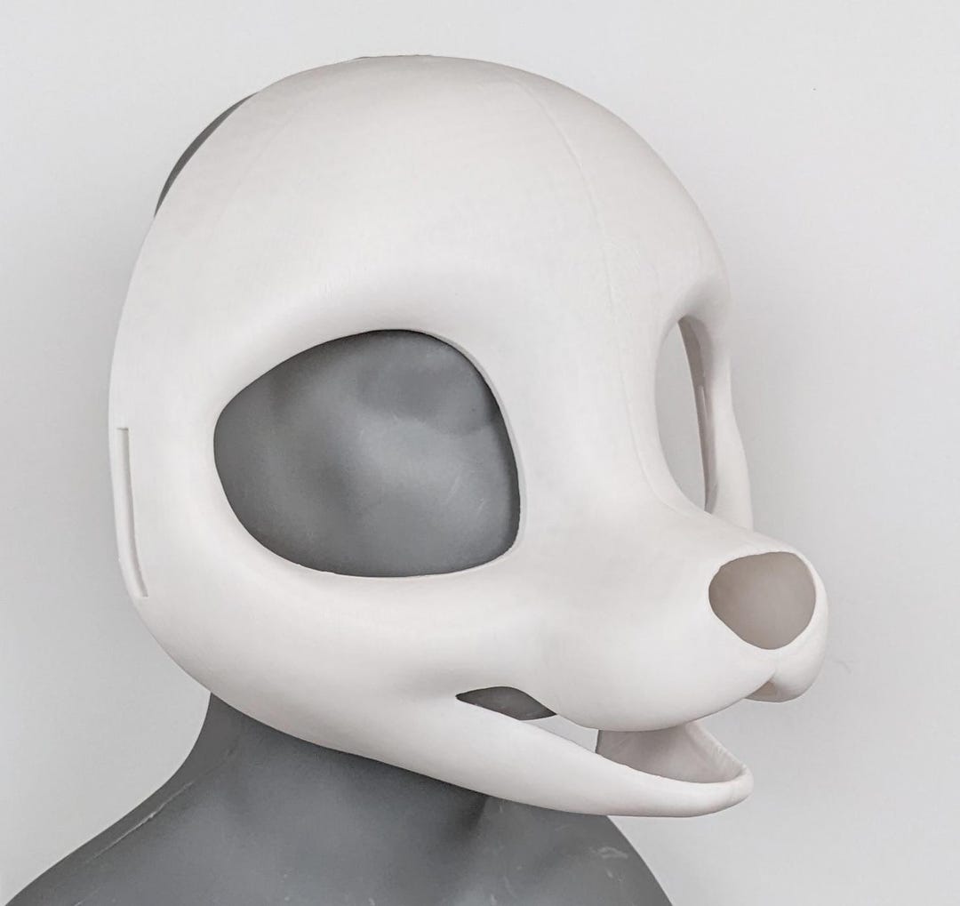 Fursuit Head Base - Chibi Fox PLA - Furry Cosplay Toony Canine Puppy ...