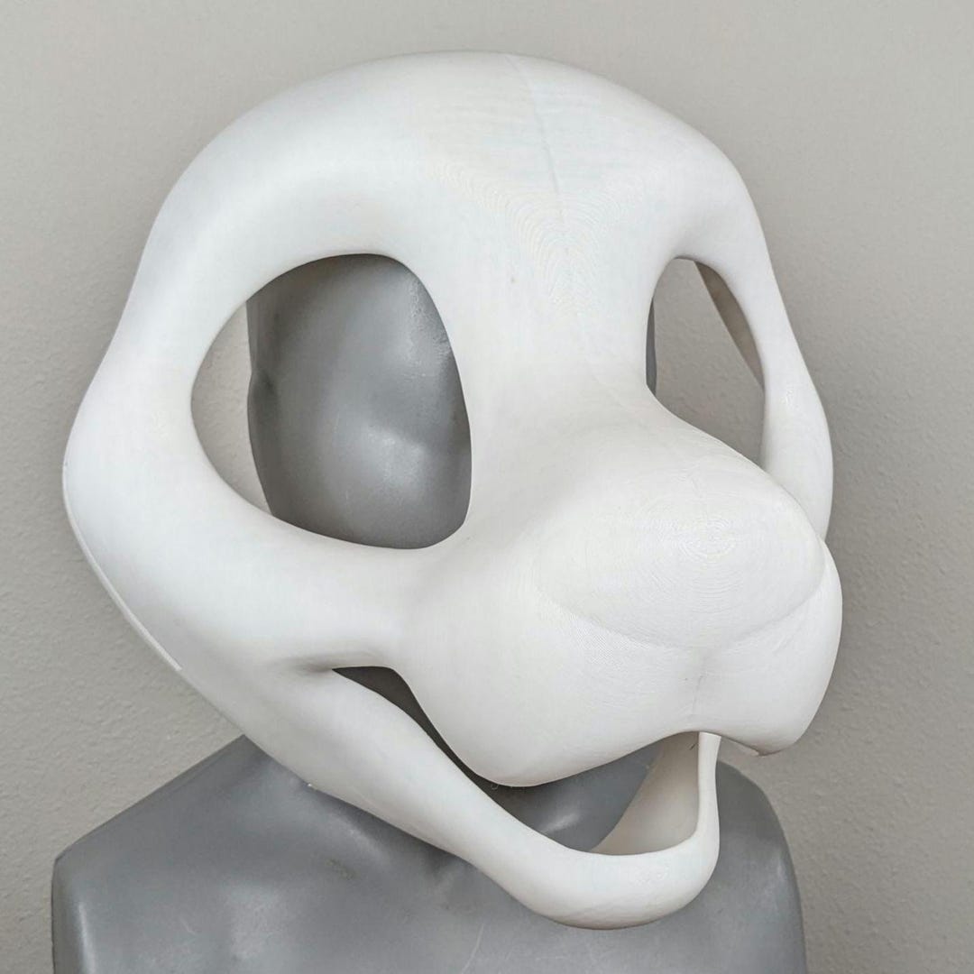 Fursuit Head Base Toony Lion Large Muzzle Big Cat Feline 3d Print PLA ...