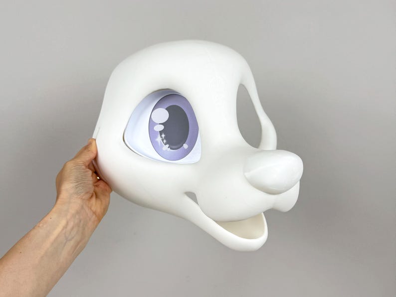 Fursuit Head Base - Toony Canine V2 Extra Durable 3D Printed Headbase ...