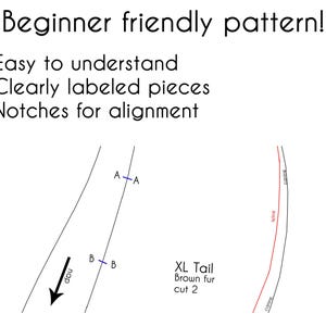 Fursuit Tail Sewing Pattern Bundle - XL Canine Feline Fox Beginner PDF ...