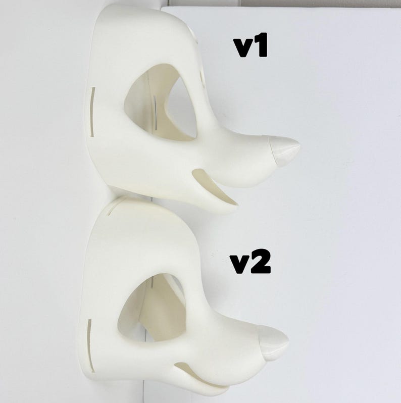 Fursuit Head Base - Toony Canine V2 Extra Durable 3D Printed Headbase ...