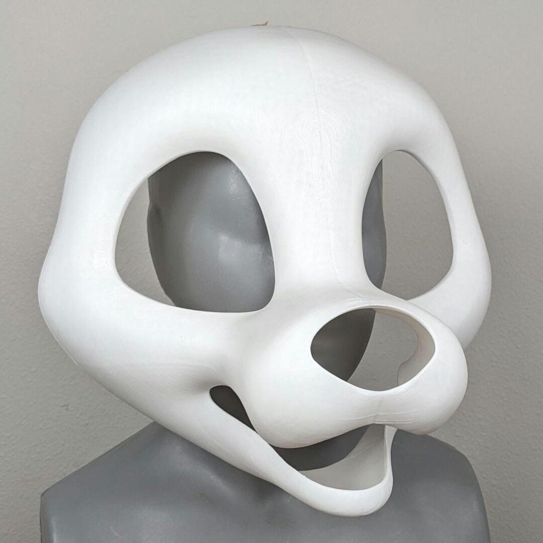 Fursuit Head Base Canine Large Muzzle A Grade 3d Print PLA Furry ...