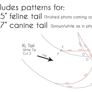 Fursuit Tail Sewing Pattern Bundle - XL Canine Feline Fox Beginner PDF ...