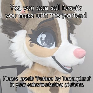 Fursuit Sewing Pattern - Tail Canine Large 29 Inch With Tutorial ...