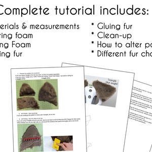 Fursuit Ear Pattern - Floppy Dog Canine 3 Flop Styles PDF - Etsy