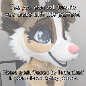 Fursuit Sewing Pattern - Deluxe Slim Neck Chest PDF Tutorial Digital Download to Print at Home ...