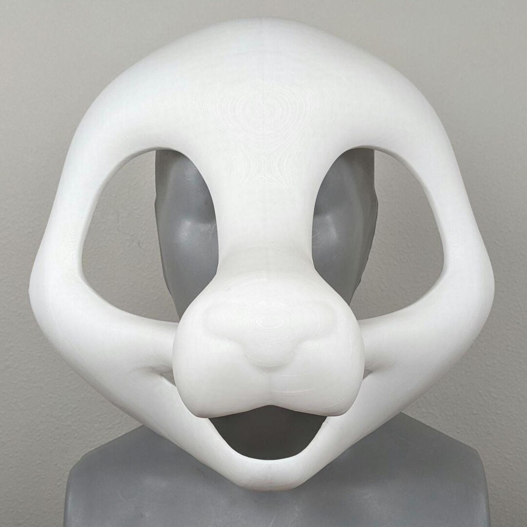 Fursuit Head Base Toony Feline Large Muzzle Cat 3d Print PLA Furry ...