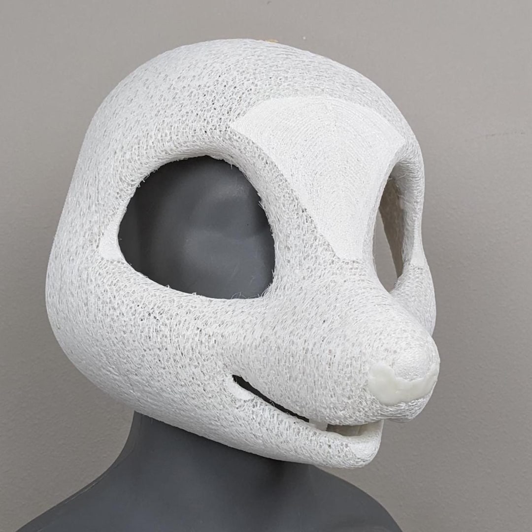 Fursuit Head Base - B-grade Softer TPU Prototype Canine or Dragon ...