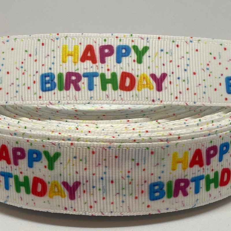 Happy Birthday Ribbon - Etsy