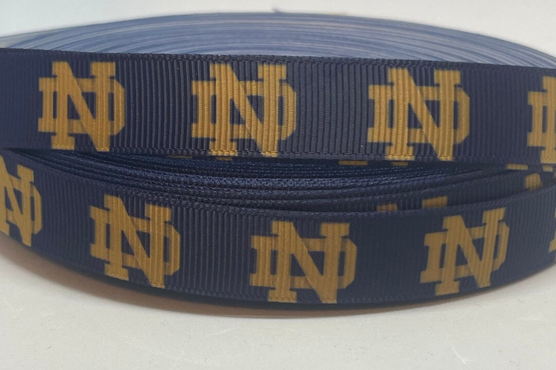 Notre Dame Ribbon 5/8 Inch Grosgrain Ribbon college Ribbon Notre Dame ...
