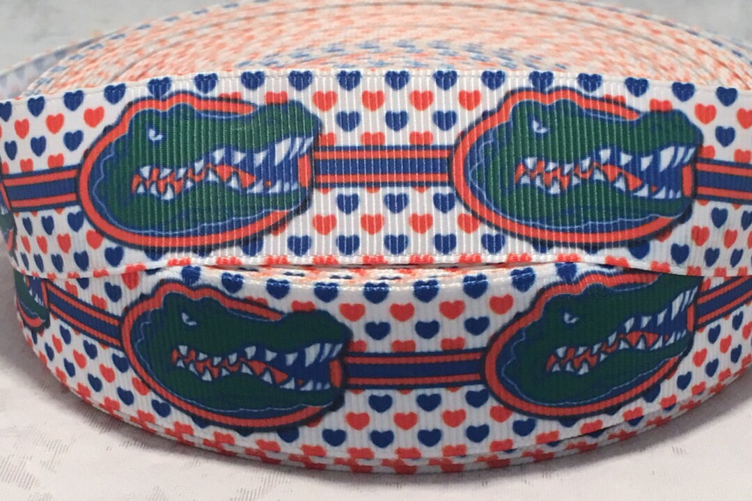Florida Gators Ribbon College Ribbon 7/8 Inch Grosgrain Ribbon-college ...