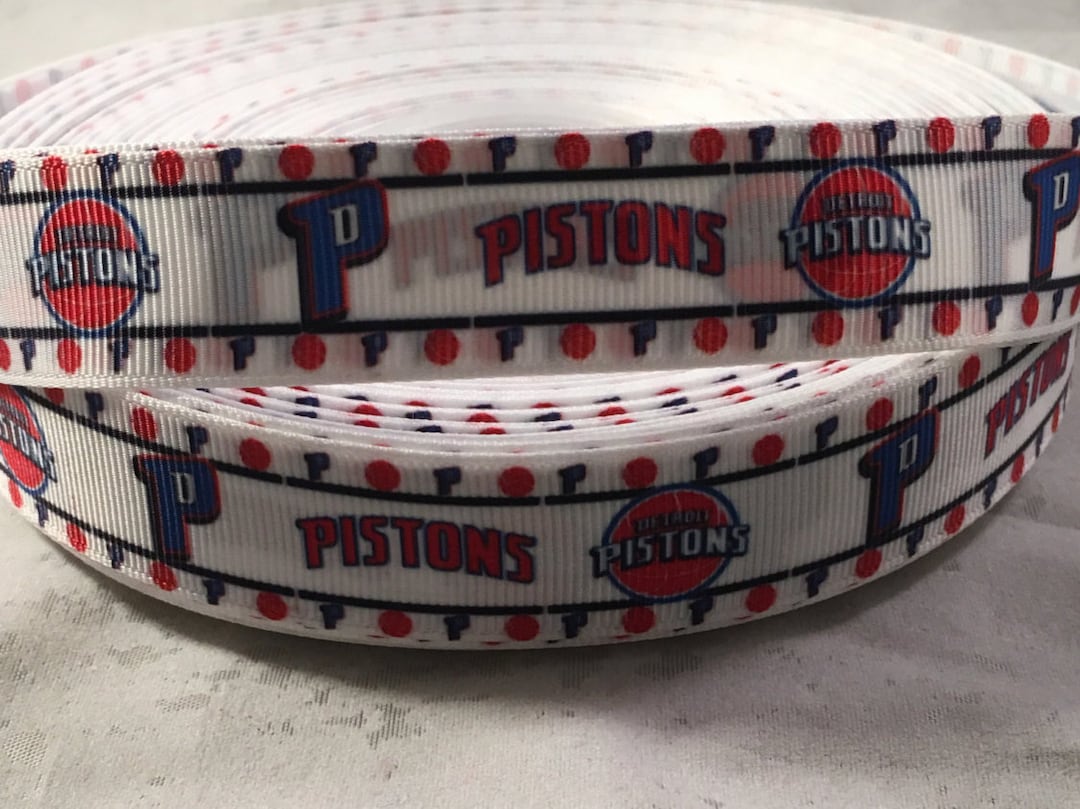 Basketball Ribbon 7/8 Inch Grosgrain Basketball Ribbon Detroit ...
