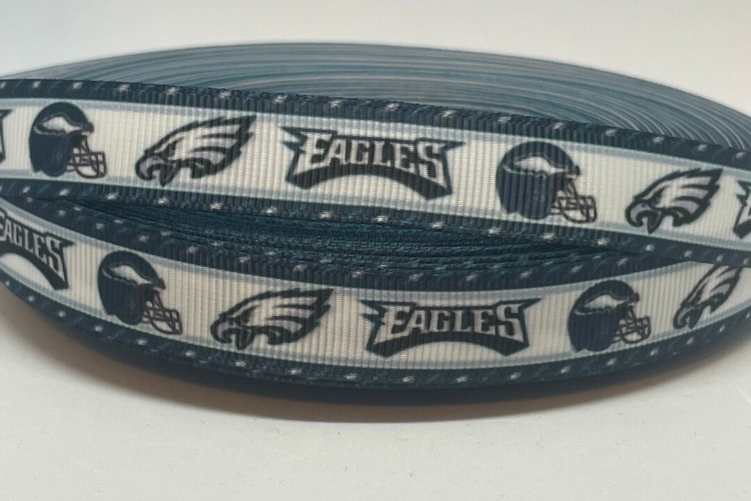 Eagles Ribbon 5/8 Grosgrain Ribbon Philadelphia Eagles Football Ribbon ...