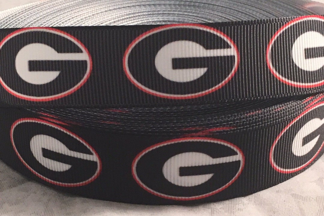 Georgia Ribbon 7/8 Inch Grosgrain Ribbon College Ribbon university of ...