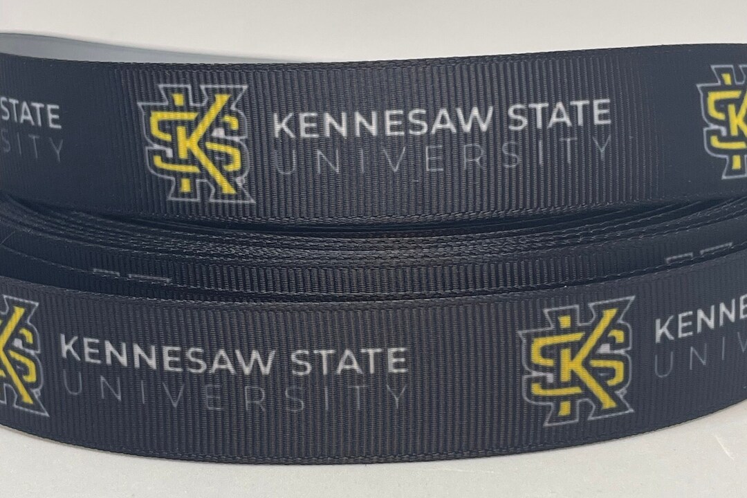 Kennesaw State Ribbon 7/8-inch Grosgrain Ribbon College Ribbon Kennesaw ...