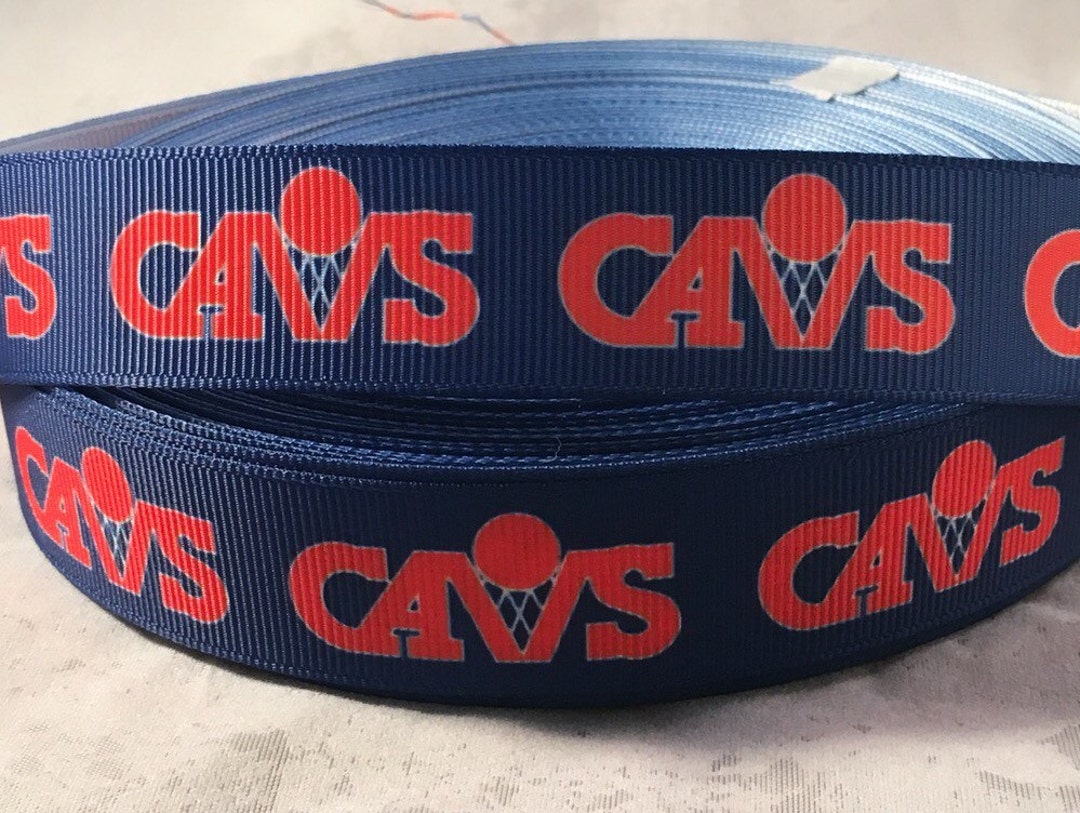 Basketball Ribbon 7/8 Inch Grosgrain Ribbon Cleveland Ribbon - Etsy