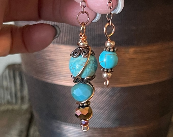 Turquoise Silver Dowsing Pendulum, Dowsing Rod, Energy Healing Pendulum ...