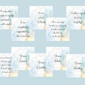 40 Self Love Affirmation Cards Printable Positive Quotes - Etsy