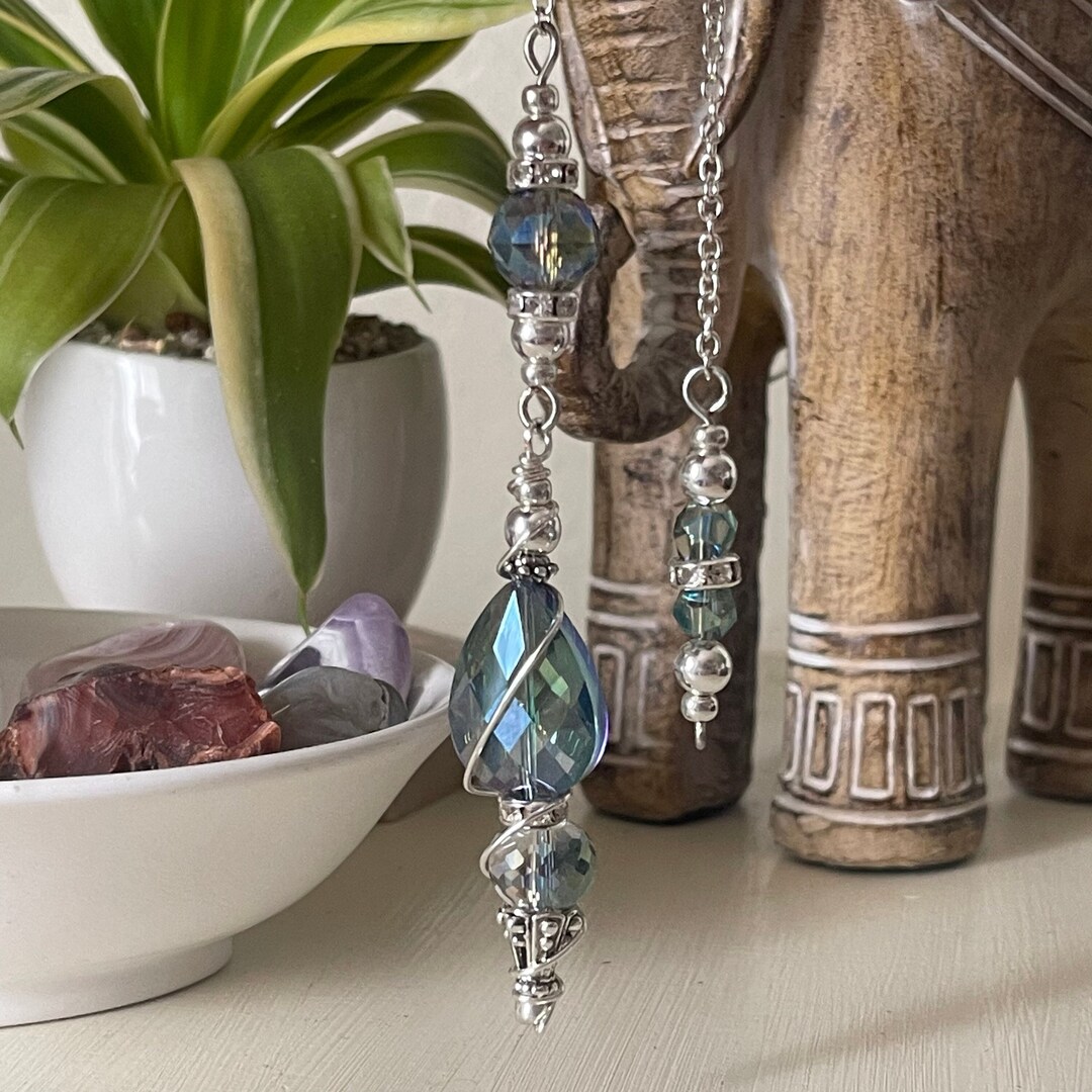 Crystal Chakra Dowsing Pendulum, Energy Healing Pendulum, Dowsing Rod ...