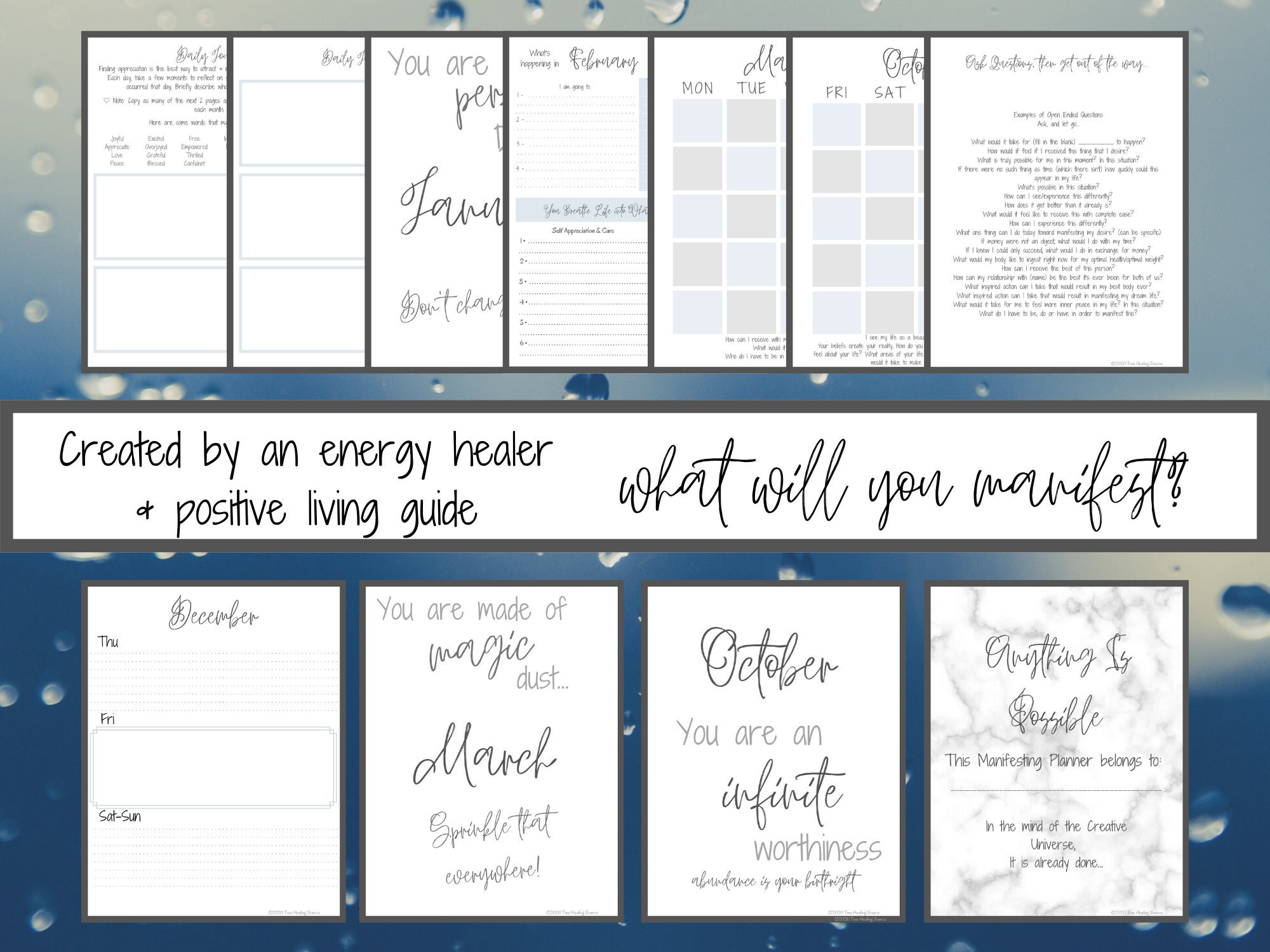 Printable Planner Printable Law Of Attraction Planner Etsy
