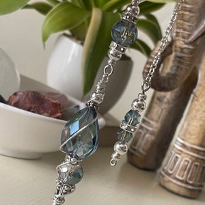 Crystal Chakra Dowsing Pendulum, Energy Healing Pendulum, Dowsing Rod ...