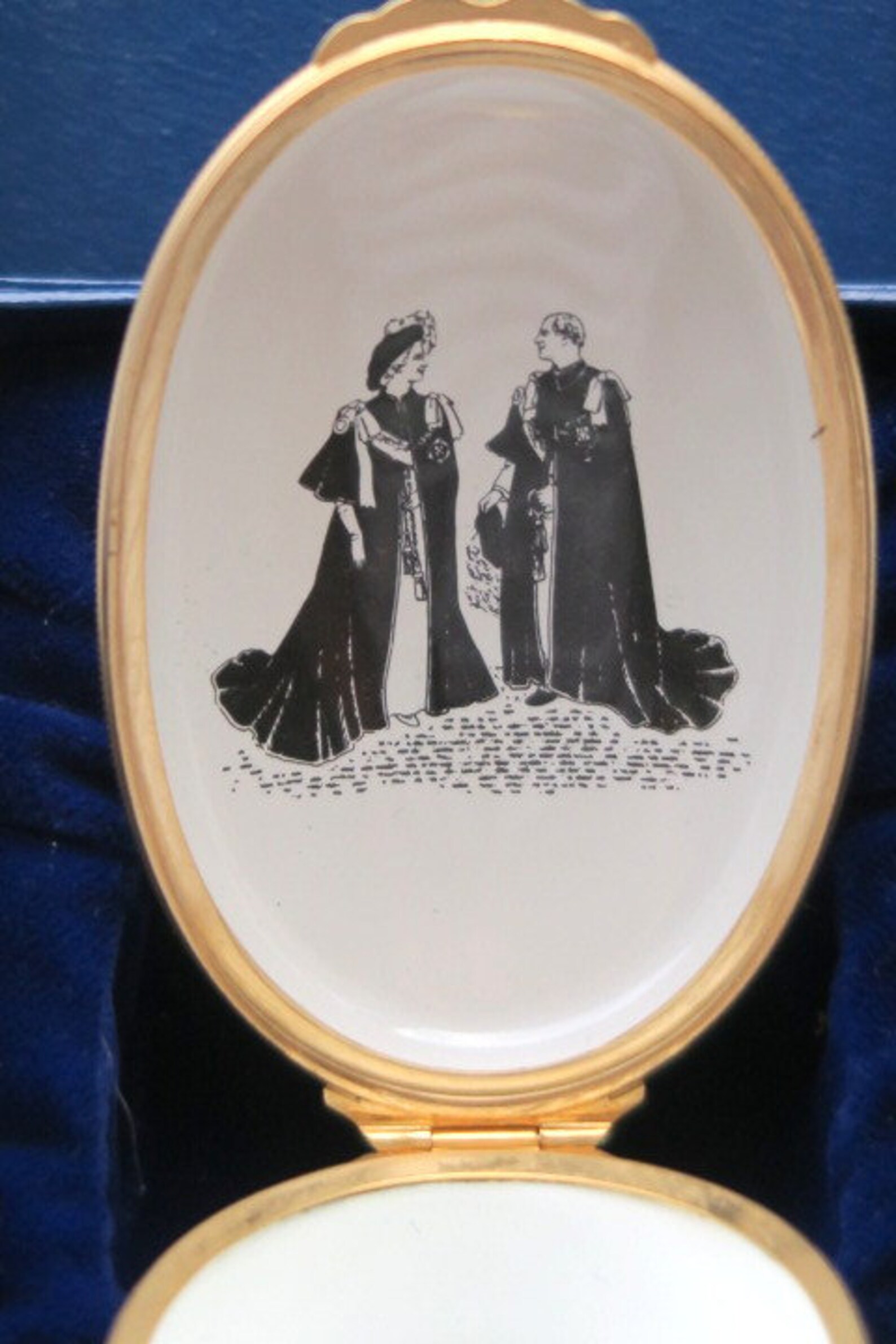 Halcyon Days Queen Elizabeth II 40th Wedding Enamel Box 1987 - Etsy