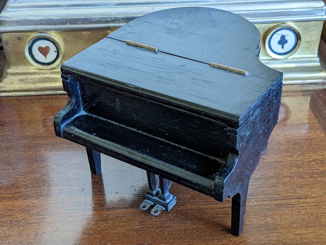 Wooden Grand Piano Musical Trinket Box - Etsy