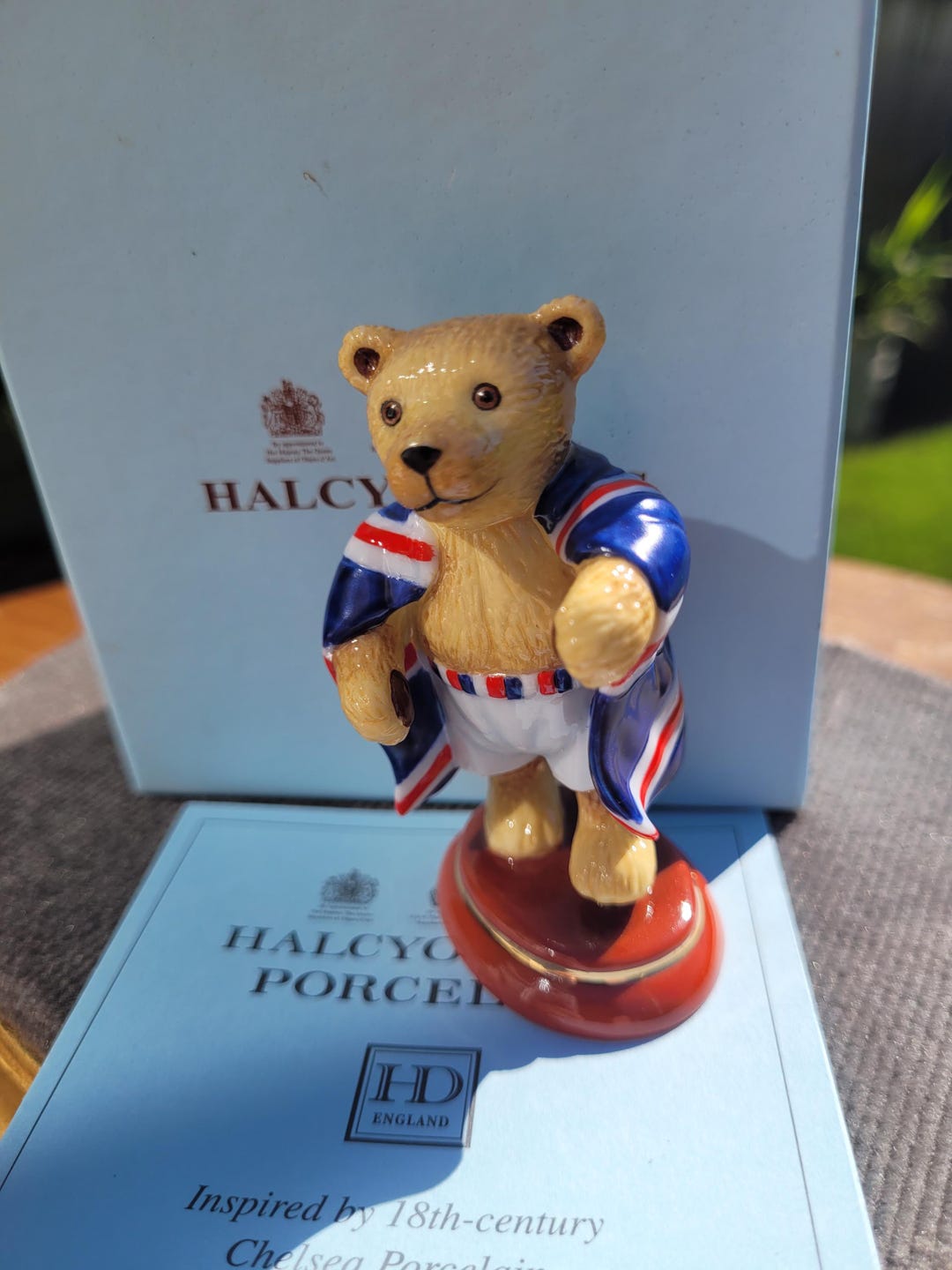 Halcyon Days Teddy Bear Sport UK Union Jack,boxed - Etsy
