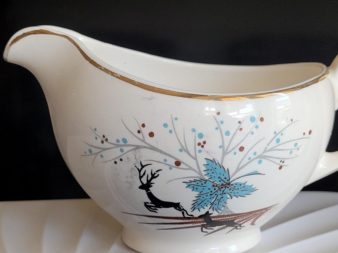 Meakin Leaping Deer Milk Jug Vintage British - Etsy